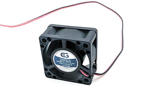 Coolerguys 12v Ultra Quiet Fan for Pi Devices, 3D Printers, and Microelectronics (40x20mm)