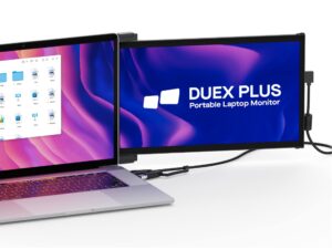 mobile pixels duex plus portable monitor for laptops, usb c/usb a plug and play 13.3in fhd 1080p laptop screen extender