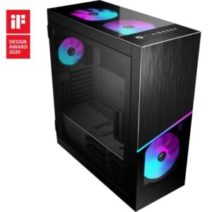 MSI MPG SEKIRA 500X Full Tower Gaming Computer Case (Black, 3X 200mm ARGB + 1x 200mm + 1x120mm ARGB Fans, 8 Channel ARGB Hub, USB Type-C, Tempered Glass, MSI Center, E-ATX, ATX, mATX, Mini-ITX)