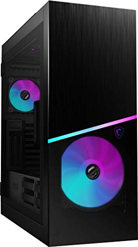 MSI MPG SEKIRA 500X Full Tower Gaming Computer Case (Black, 3X 200mm ARGB + 1x 200mm + 1x120mm ARGB Fans, 8 Channel ARGB Hub, USB Type-C, Tempered Glass, MSI Center, E-ATX, ATX, mATX, Mini-ITX)