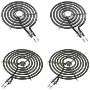 ami parts wb30m2 and wb30m1 replacement for range stove top surface element burner kit for ge and hotpoint, 4 pack