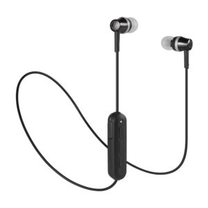 audio-technica ath-ckr300btbk wireless in-ear headphones, black