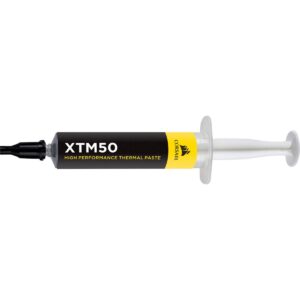 corsair xtm50 high performance thermal compound paste | ultra-low thermal impedance cpu/gpu | 5 grams | w/applicator for desktop