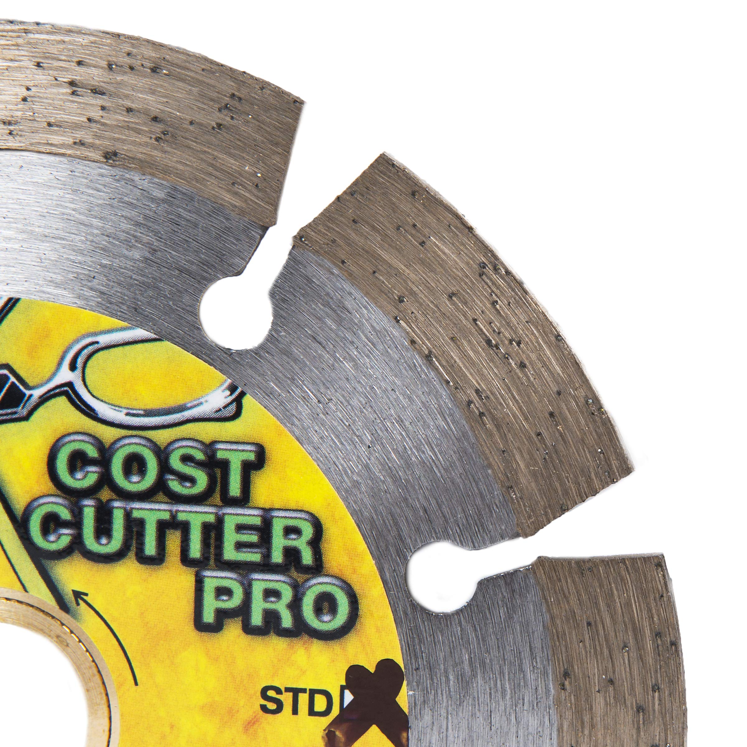 Delta Diamond Cost Cutter 4 1/2 Inch Segmented Diamond Blade, 7/8"-5/8"/20mm Arbor, General Purpose Cutting/Grinding Concrete, Masonry, Stone, & Similar Materials (4.5")