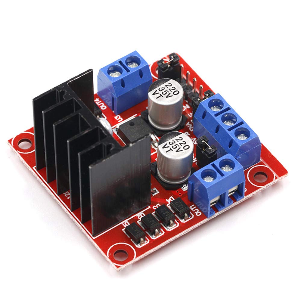 ACEIRMC 5pcs L298N Motor Driver Controller Board DC Dual H-Bridge Robot Stepper Motor Control and Drives Module for Arduino Smart Car Power UNO MEGA R3 Mega2560 (Controller Board)