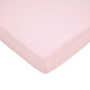 American Baby Company 15" x 33" Fitted Bassinet Sheet, 100% Natural Cotton Jersey Knit, Pink/Gray/White, Soft Breathable, for Boys and Girls, 15x33 Inch Pack of 3