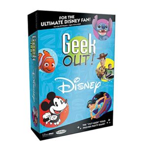 geek out! disney party game | enchanting version of popular geek out board game | a trivia bluffing game featuring favorite disney characters | perfect for family game night | fun family board game