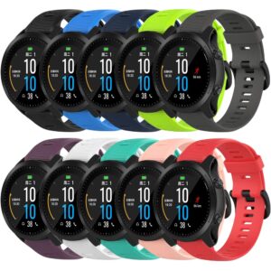 band for garmin forerunner 945, soft silicone replacement watch band strap for garmin forerunner 945 / forerunner 935 smart watch (no tracker) 10 pcs