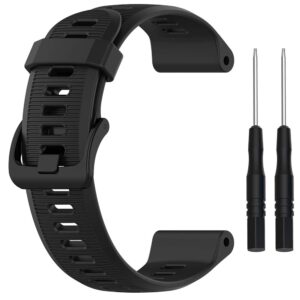 Band for Garmin Forerunner 945, Soft Silicone Replacement Watch Band Strap for Garmin Forerunner 945 / Forerunner 935 Smart Watch (No Tracker) 10 Pcs