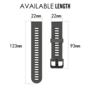 Band for Garmin Forerunner 945, Soft Silicone Replacement Watch Band Strap for Garmin Forerunner 945 / Forerunner 935 Smart Watch (No Tracker) 10 Pcs