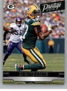 2019 prestige nfl #107 davante adams green bay packers official panini football trading card