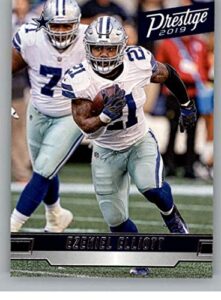 2019 prestige nfl #3 ezekiel elliott dallas cowboys official panini football trading card