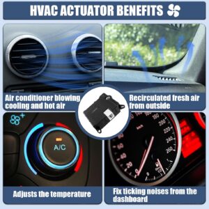 LCWRGS 604-213 Rear Blend Door Actuator Compatible with Ford Expedition 2002-2017, Ford Explorer 2002-2010, Lincoln Aviator & Navigator 2003-2005, Auxiliary Mode Temperature