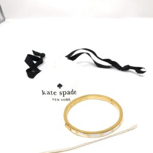 Kate Spade New York Spot The Spade Hinged Bangle Bracelet White