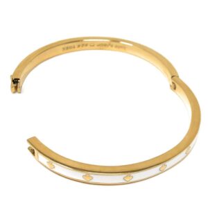 Kate Spade New York Spot The Spade Hinged Bangle Bracelet White