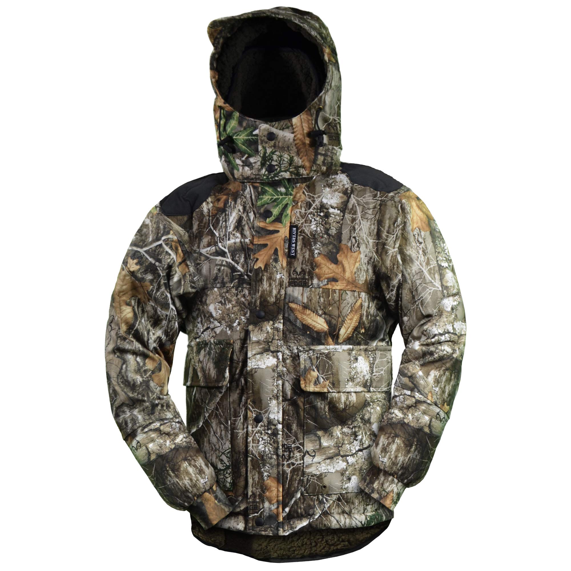 Rivers West Men's Hunting Waterproof Ambush Jacket, X-Large, Realtree Edge