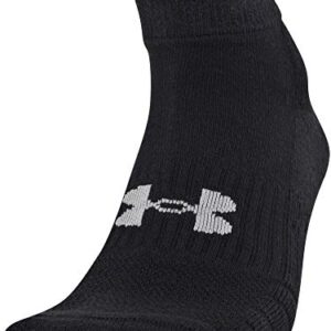 Under Armour Adult Training Cotton Low Cut Socks, Multipairs , Black (6-Pairs) , Large