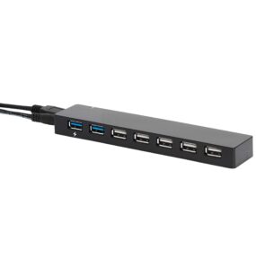 amazon basics usb 3.0 7 port hub with ac adapter, black