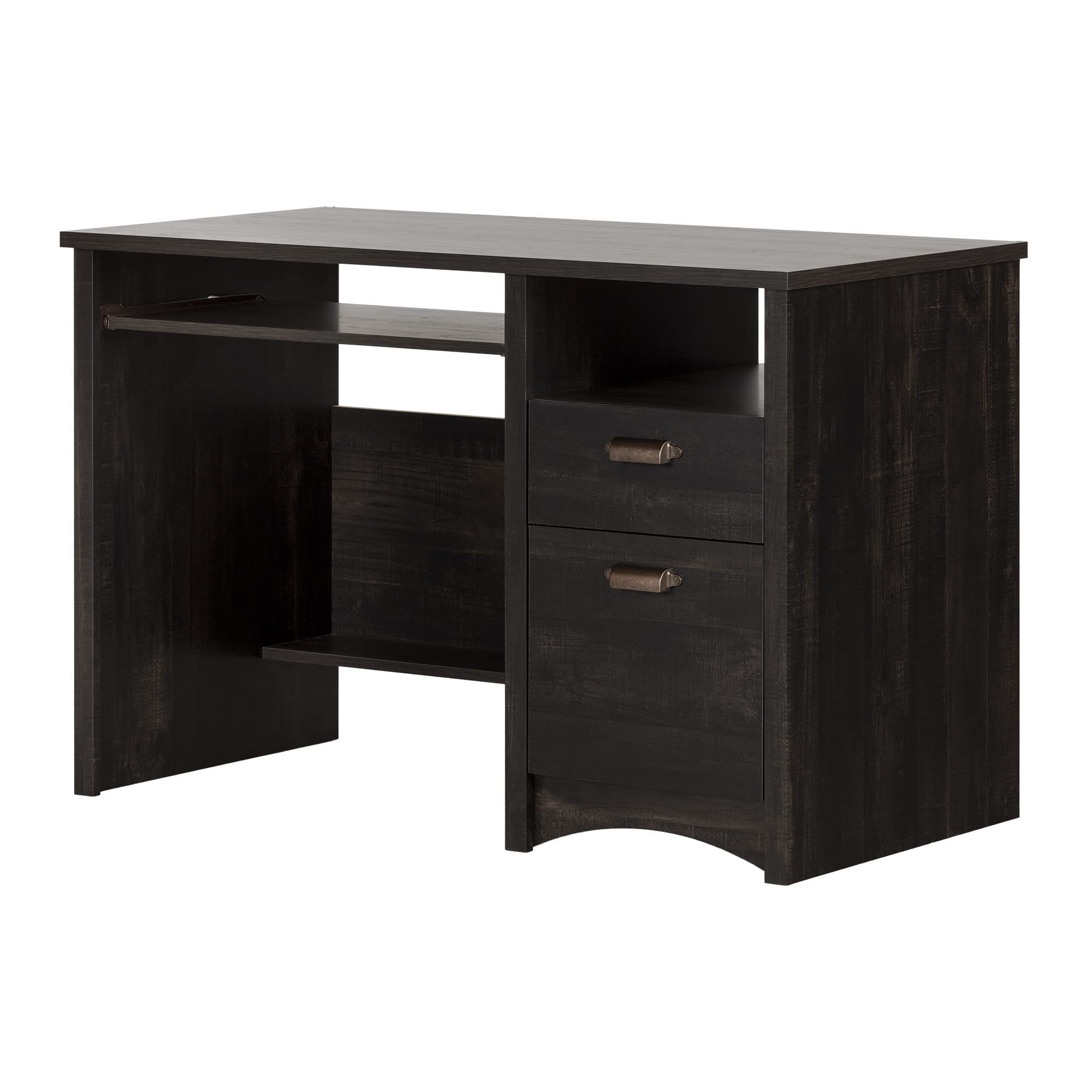 South Shore Gascony Desk-Rubbed Black