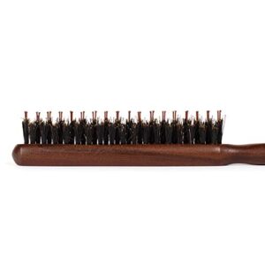 GranNaturals Boar & Nylon Bristle Teasing Brush -Teasing Comb with Rat Tail Pick for Hair Sectioning for Edge Control, Backcombing, Smoothing, and Styling Thin & Fine Hair to Create Volume