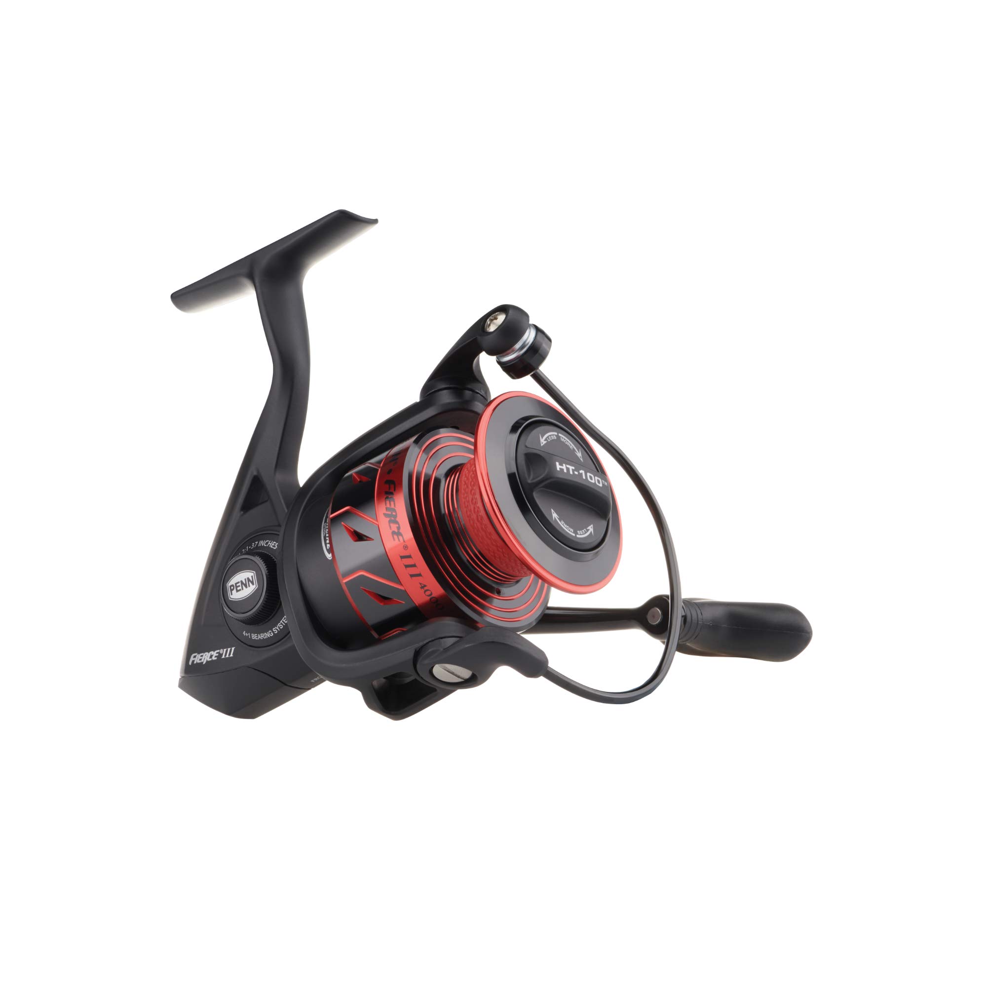 PENN Fierce III Spinning Inshore Fishing Reel, Size 4000, Right/Left Handle Position, 5 Bearings for Smooth Operation