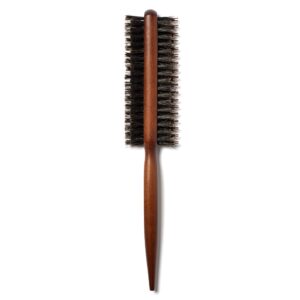 Double Sided Teasing Brush - Boar & Nylon Bristle Teaser Comb with Rat Tail Pick for Hair Sectioning for Edge Control, Backcombing, Smoothing, and Styling Thin & Fine Hair to Create Volume