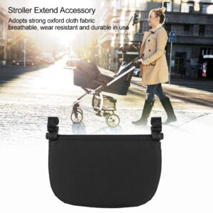 Antilog Stroller Footrest, Pram Foot Extension Footrest Pushchair Accessories 21CM Extend Board for Babyzen Yoya (Black)