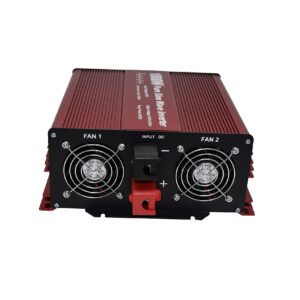 1000W Pure sine ave Power Inverter, Input DC24V Output AC110V 60Hz, with Dual Sockets, USB Output and LCD Wired Remote kit Ideal for 24V Solar System