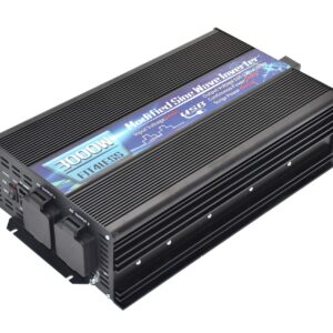 3000W Output Power Inverter with Dual sockets and USB, Modified sine Wave, Input DC12V or DC 24V Output 110V 60Hz. (24V)