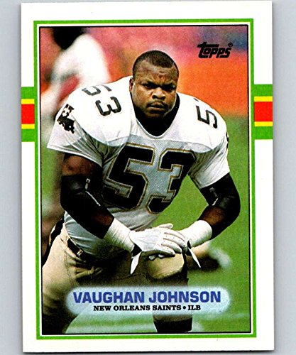 1989 Topps #159 Vaughan Johnson Saints NFL Football Card (RC - Rookie Card) NM-MT