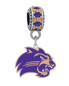 western carolina logo charm fits most bracelet lines including pandora, cham ilia, troll, biagi, zable, kera, personality, reflections, silverado and more …