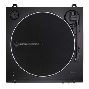 Audio-Technica AT-LP60X Bluetooth Fully Automatic Belt-Drive Turntable (Black) with Vinyl Record Cleaning Kit