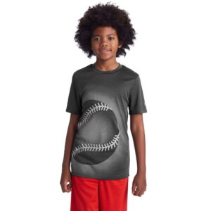 c9 champion boys tech short sleeve tshirt t shirt, charcoal gray heather/planetary, medium us