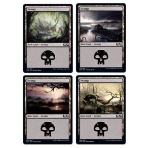 Magic The Gathering Core Set Land Station (400 Cards) , Black, 13+ years