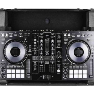 ODYSSEY FZGSPIDDJ8001BL Black Label Glide Style Controller Case Compatible with Pioneer Ddj-800, 1U Rack Space