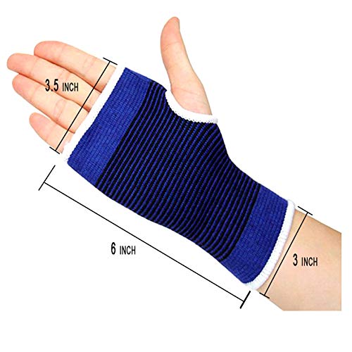 Luxxii 2 Pack - Wrist Palm Support Flexible Wrist Brace/Hand Support Compression Pad for Men and Women