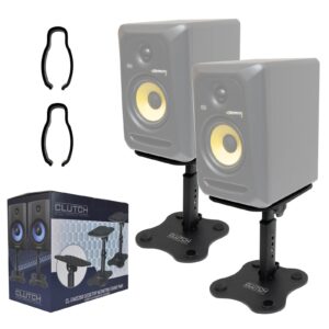 Clutch CL-DMS250 Adjustable Height Desktop Studio Monitor Speaker Stands Pair