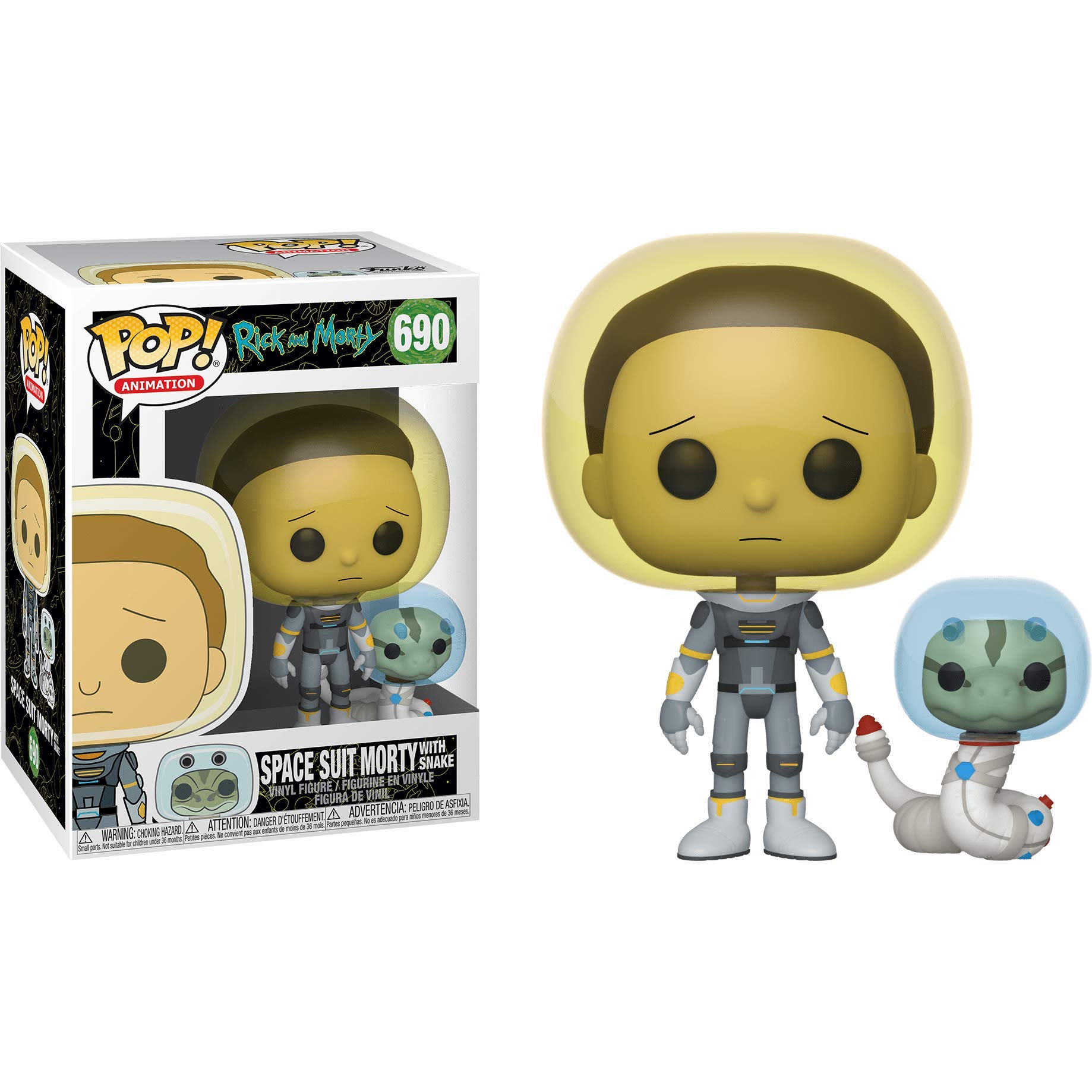 Funko Pop! Animation: Rick and Morty - Space Suit Morty with Snake