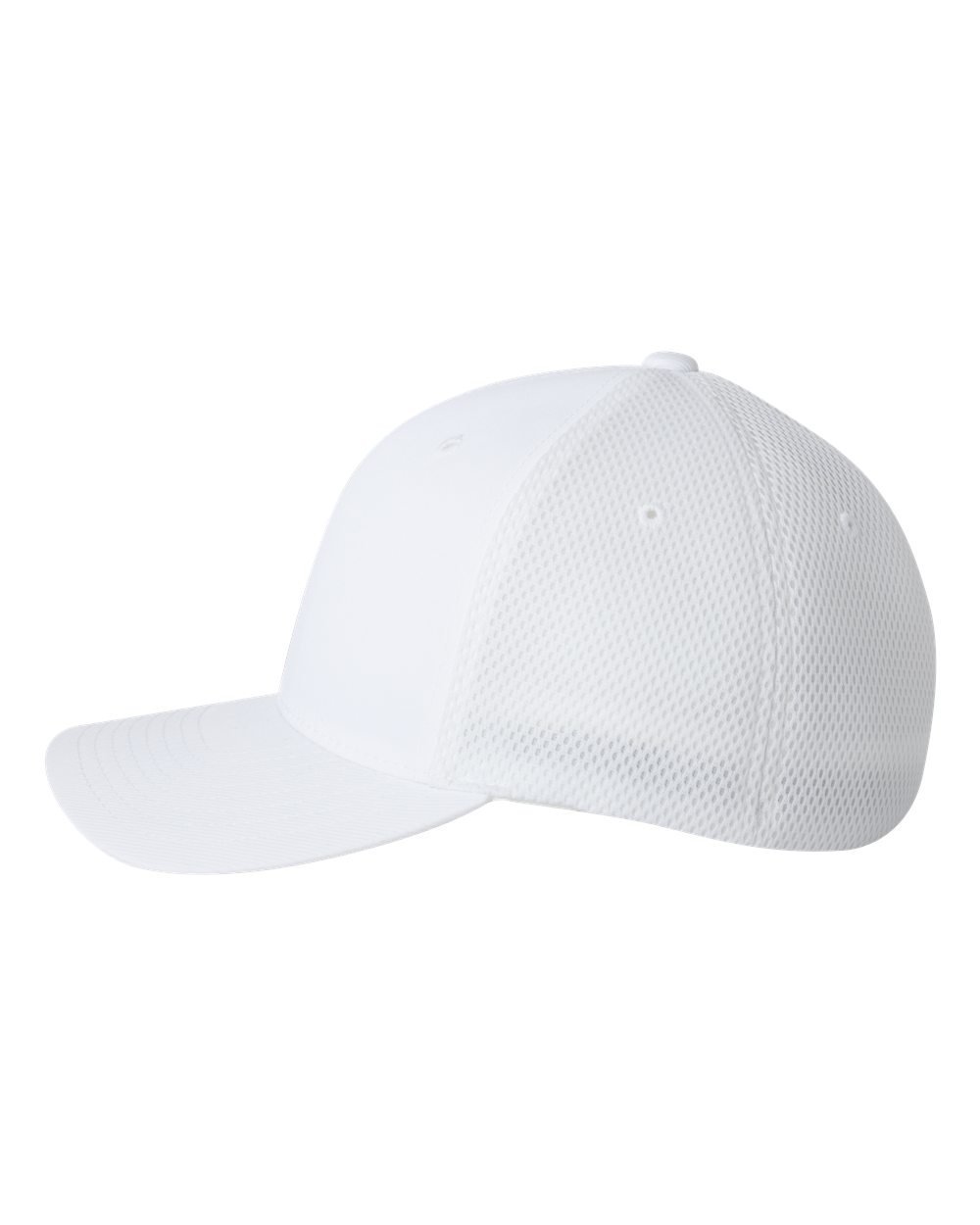 Flexfit Men's Ultrafibre Airmesh Fitted Cap, White, Large/X-Large