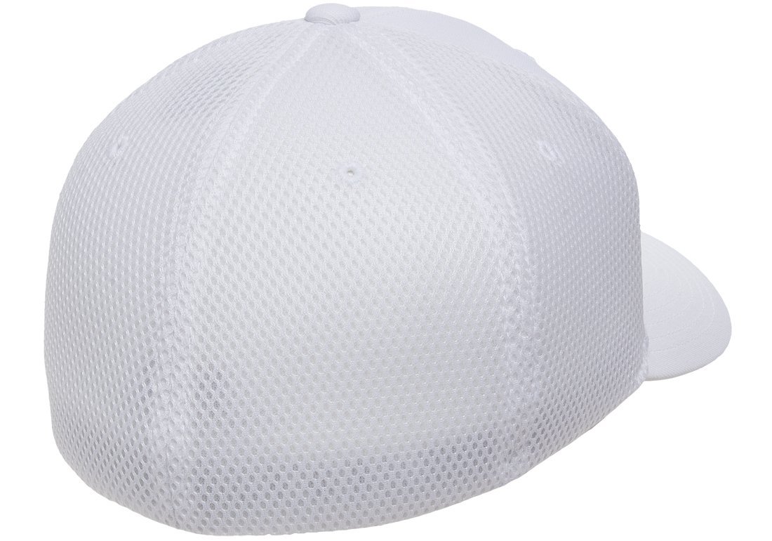 Flexfit Men's Ultrafibre Airmesh Fitted Cap, White, Large/X-Large