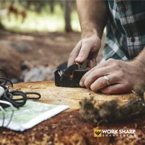 Work Sharp Compact Pivot Plus Knife Sharpener, Compact Pocket Knife and Fish Hook Sharpener