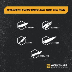 Work Sharp Compact Pivot Plus Knife Sharpener, Compact Pocket Knife and Fish Hook Sharpener