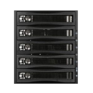 istar i-star bpu-350hd-bpl 3x 5.25 to 5x 3.5 2.5" 12gb/s hdd ssd hot-swap rack