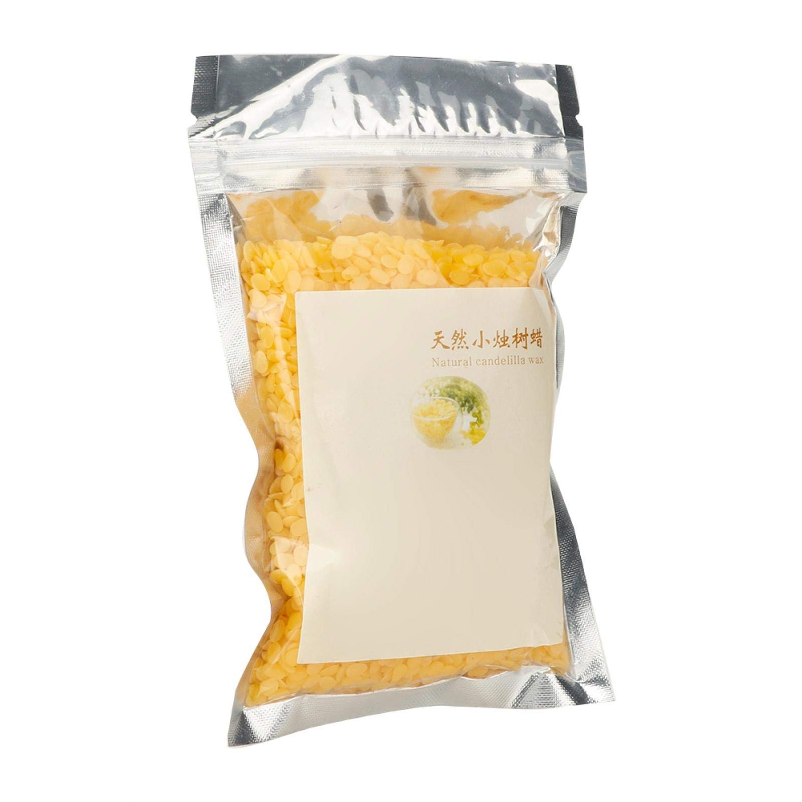 100g Natural Plant Beeswax Pellets Yellow Wax with Resealable Cupuacu Freshness Storage Bag- Food & Cosmetic Grade 100% Natural And Pure Wax For Balm, Lipstick Making (A Lipstick/0.8g Wax)