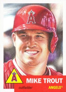 2019 topps living set #200 mike trout baseball card los angeles angels