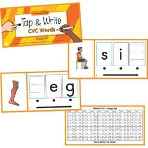 Really Good Stuff Tap and Write CVC Words - 120 Cards