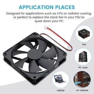 Wathai 140mm Case Fan 12V DC Brushless High Performance Cooling Fan 140x25mm