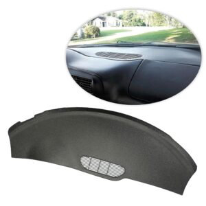 ecotric dash cover cap compatible with 1997-2002 camaro/pontiac firebird dashboard cover bezel overlay black