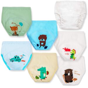 joyo roy 6pcs training underwear for boys 1t training pants boys potty training pants training diapers training panties underwear for toddler boys cotton training pants for toddler