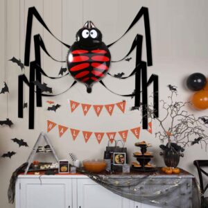 Halloween Decorations Hanging Spider with Balloon for Halloween Party or Haunted House Decorations – 20 Feet